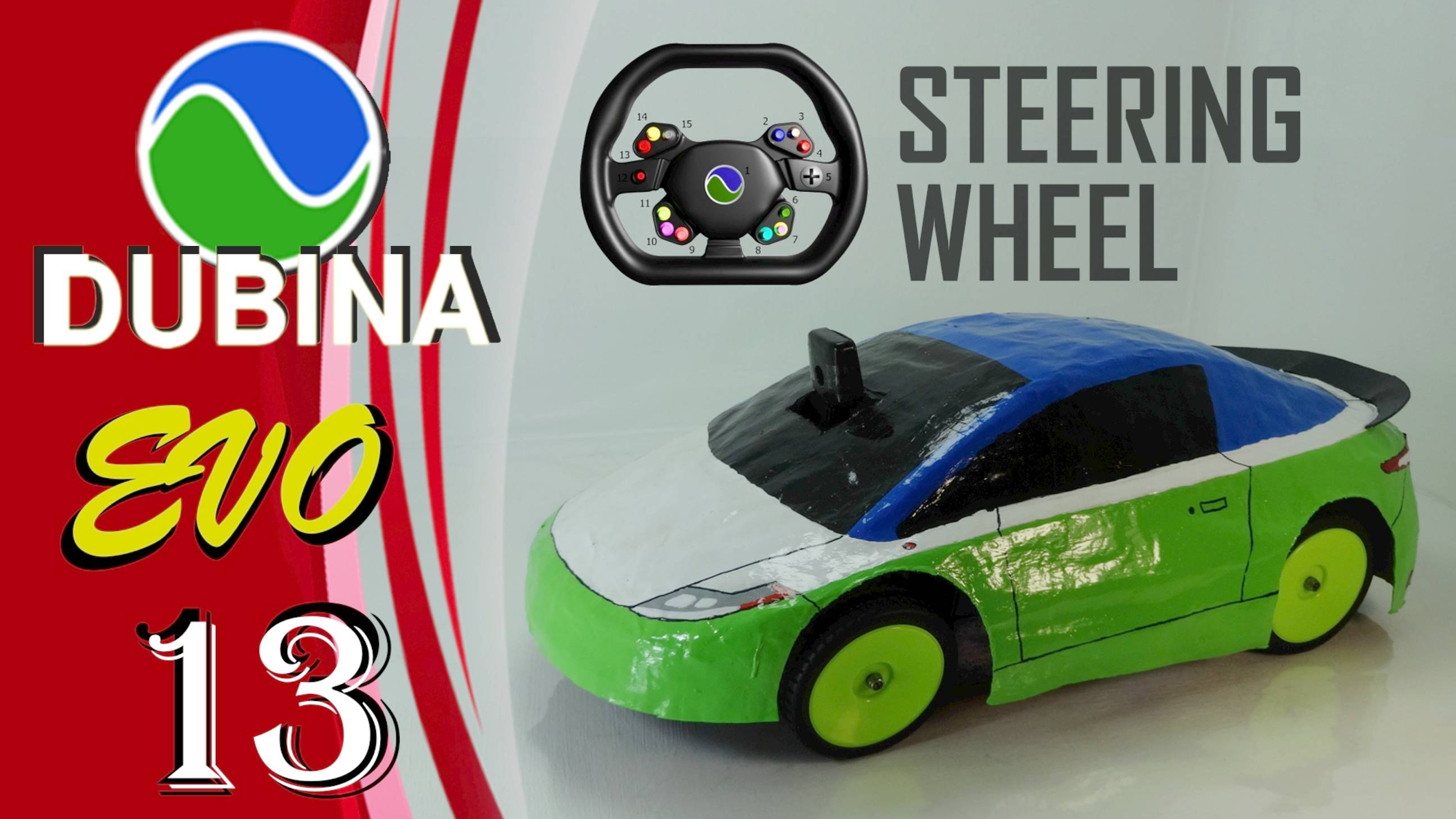 Руль электрического робокара с искусственным интеллектом Dubina