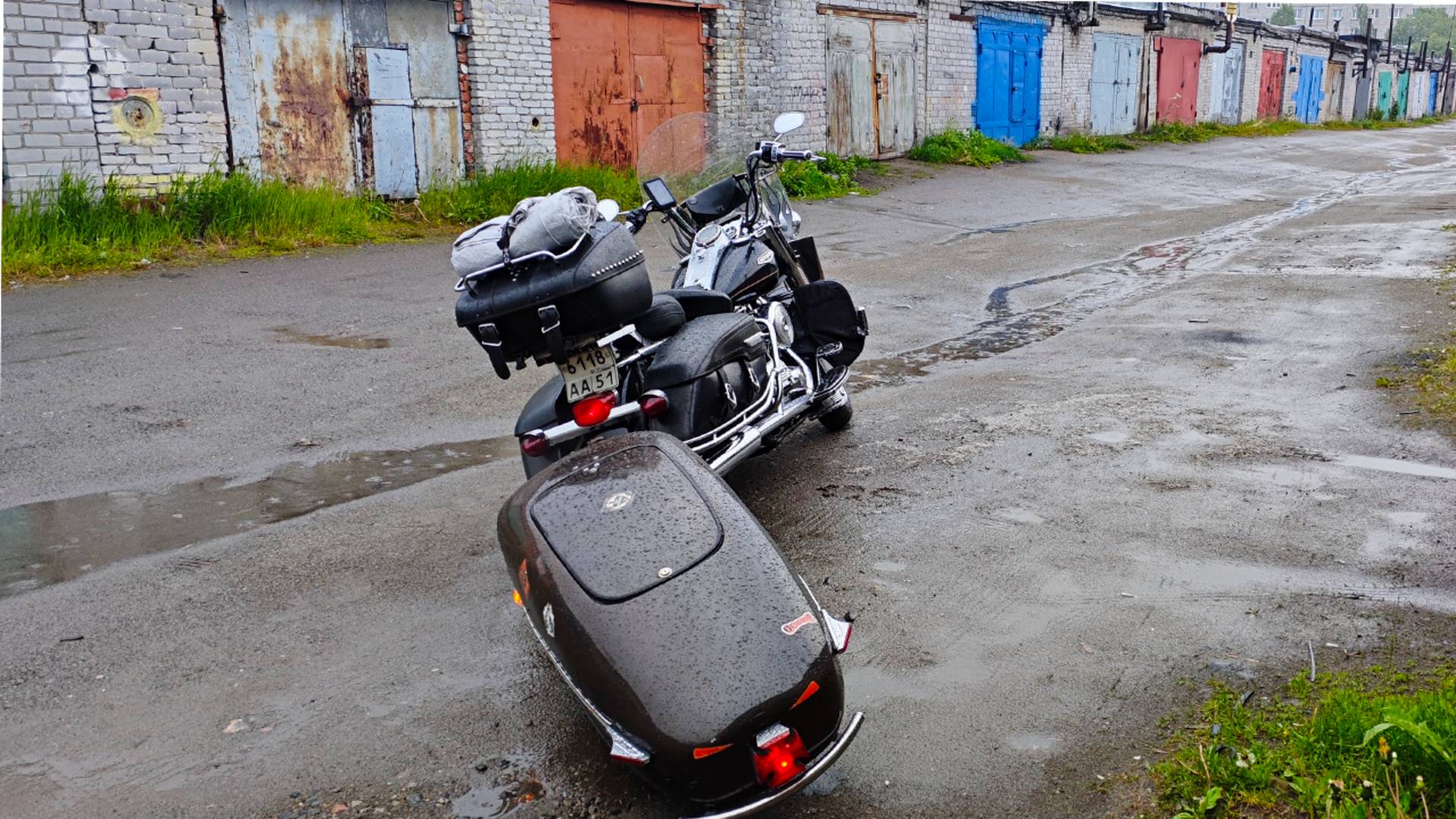 Снова в путь! Отпуск 2025 с мотоциклом- мечты -  Мокрое начало)
