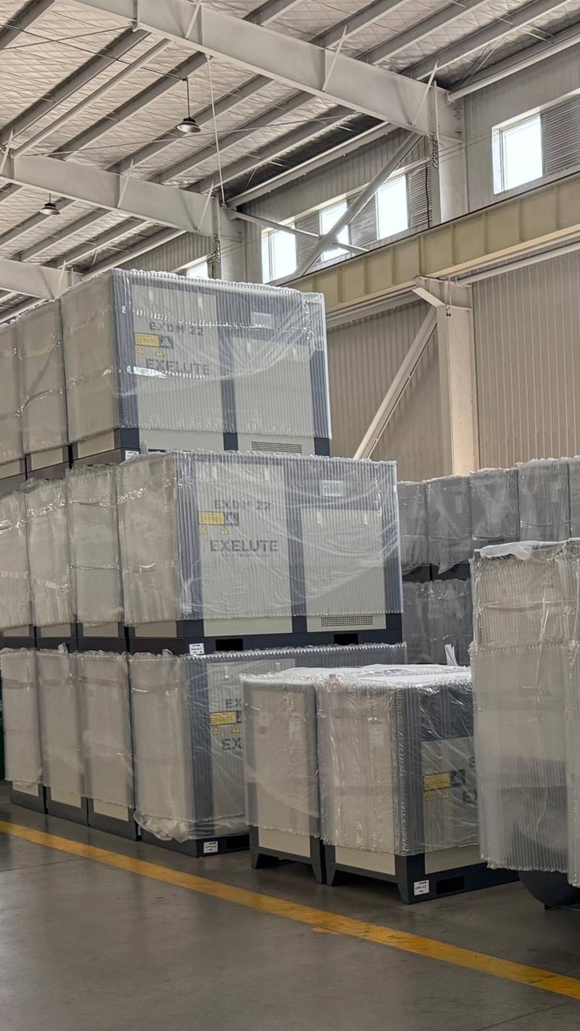 Компрессоры EXELUTE в зоне упаковки