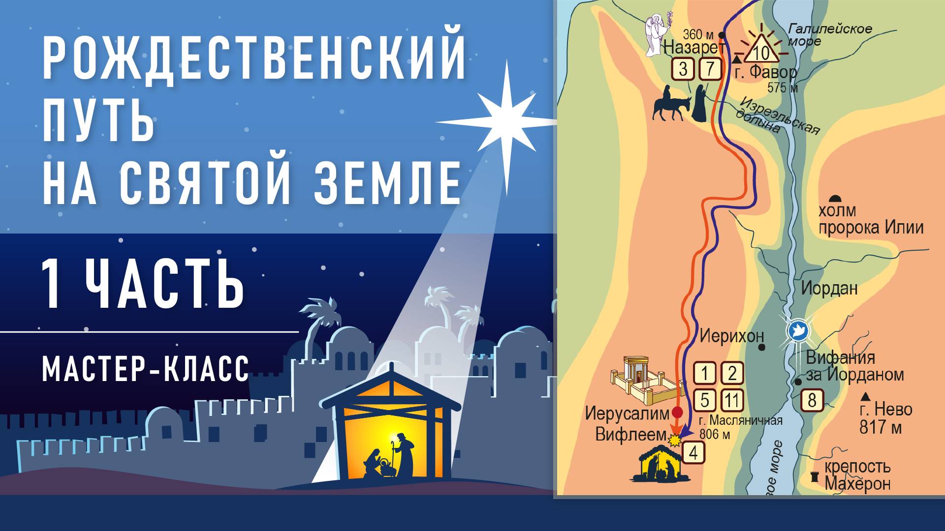 Мастер-класс 1 часть Рождественский путь на Святой земле