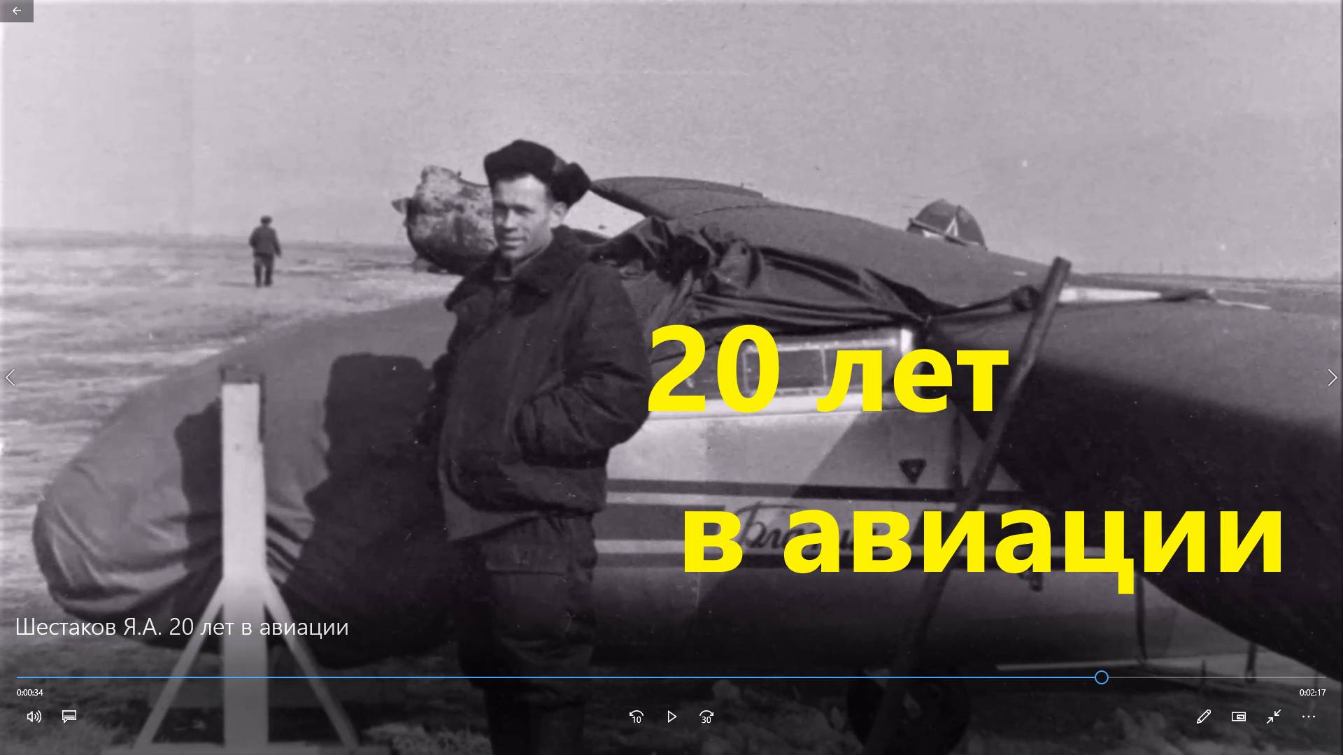 Шестаков Я.А. 20 лет в авиации