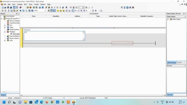 19_Программа ПЛК для движения вперед-Назад двигателя