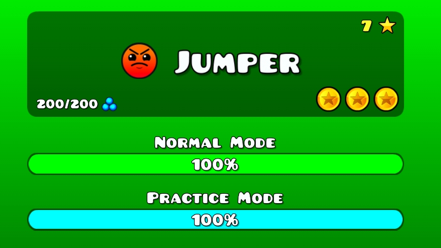Geometry Dash - Level 7: Jumper (All coins)