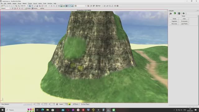 Нанесение текстур на поверхность ландшафта при помощи кисти