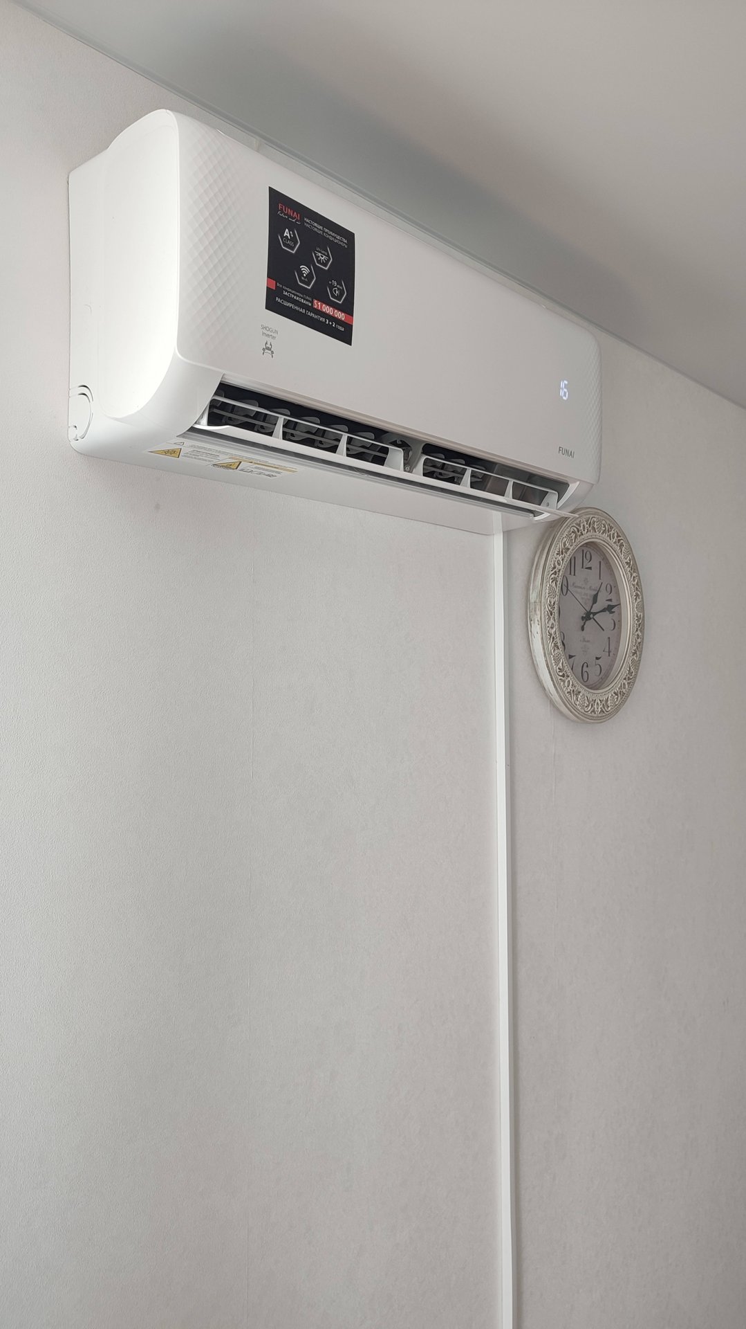 Установка инверторной сплит-системы FUNAI SHOGUN Inverter 2025 RAC-I-SG30HP.D04