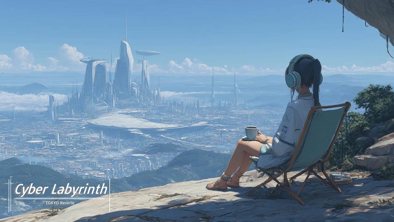 Cyber Labyrinth 005  Neon Horizons - Slow Ver. -  chillwave, Ambient, synthpop