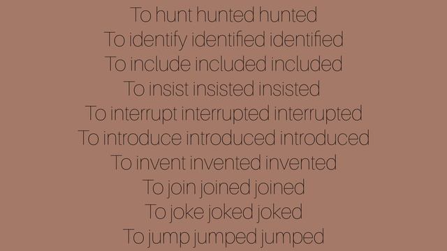 Правильные Глаголы Часть 10 Regular Verbs Part 10