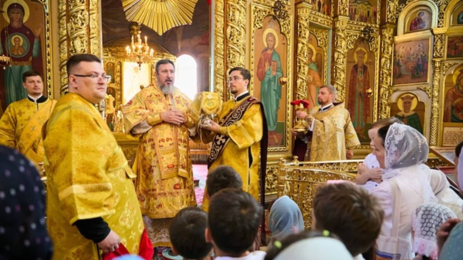 Литургия в соборе святого князя Владимира  г.Новочебоксарск 27.07.2025