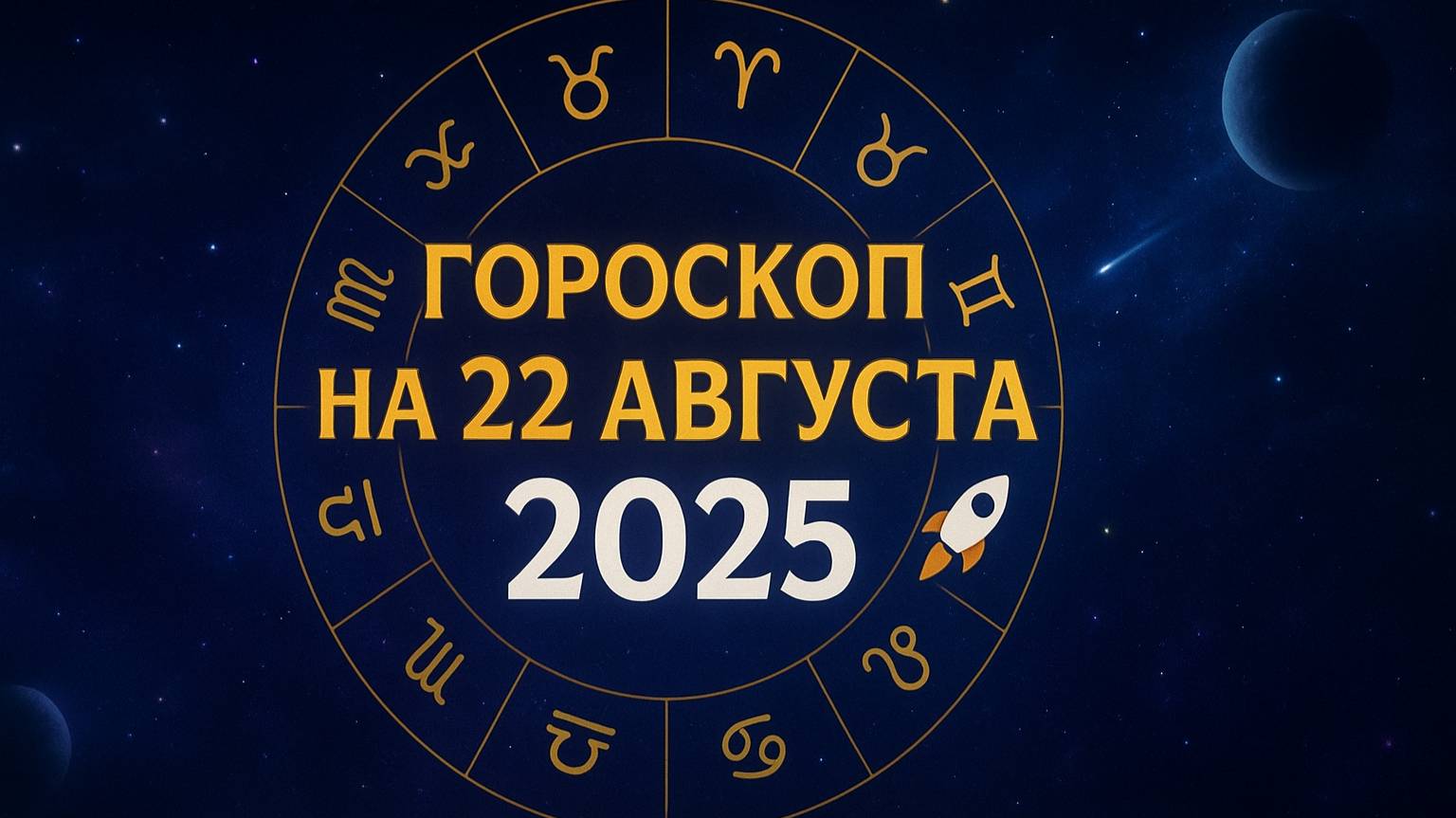Гороскоп на сегодня 22 августа 2025 | Астропрогноз для всех знаков зодиака 🚀