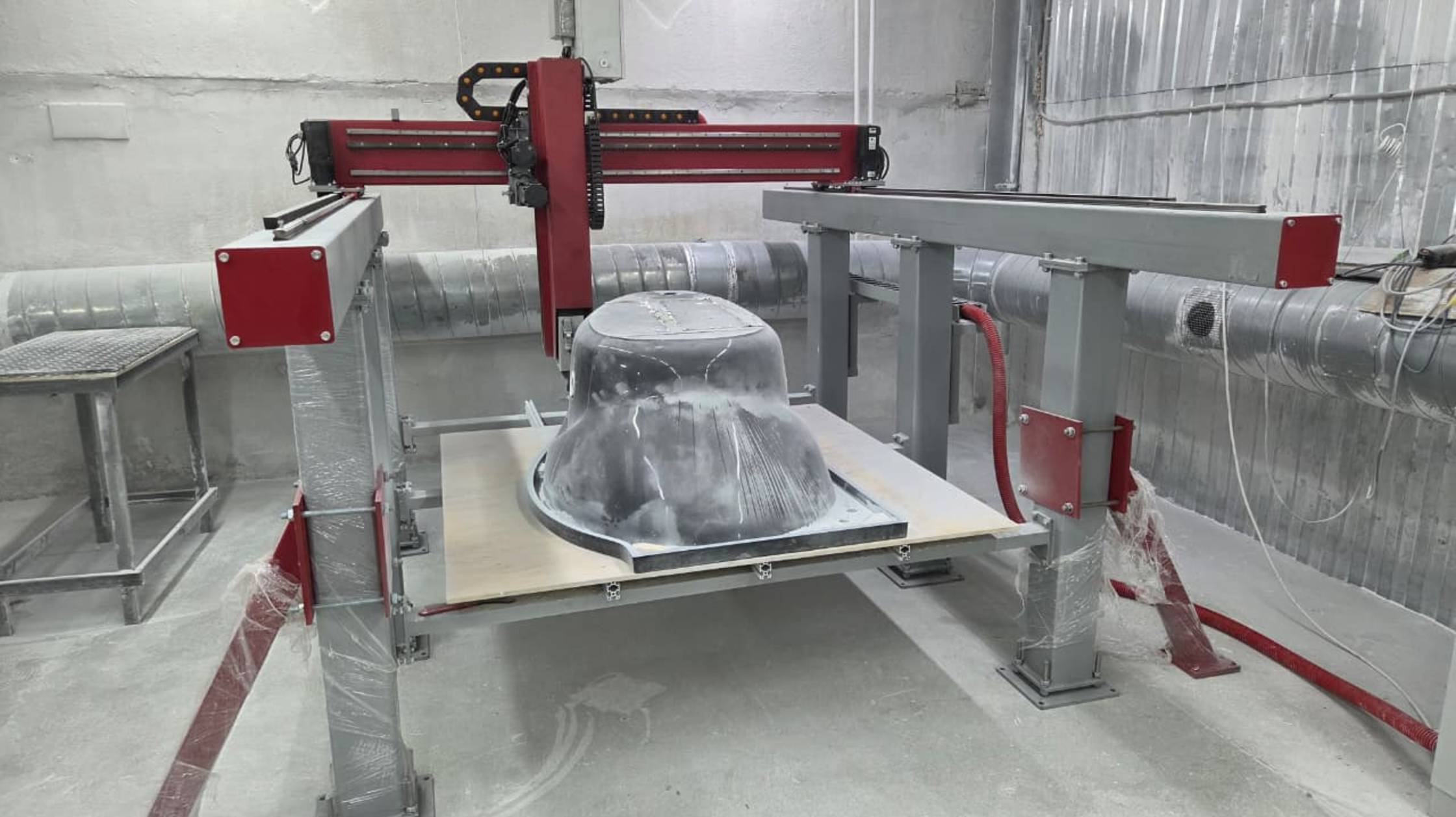 Фрезеровка ванн из искусственного камня на станке ЧПУ