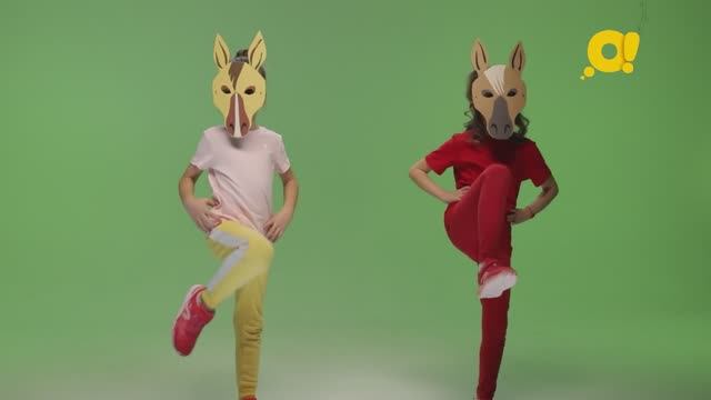 Весёлая зарядка с Жужей: упражнения ЛОШАДИ