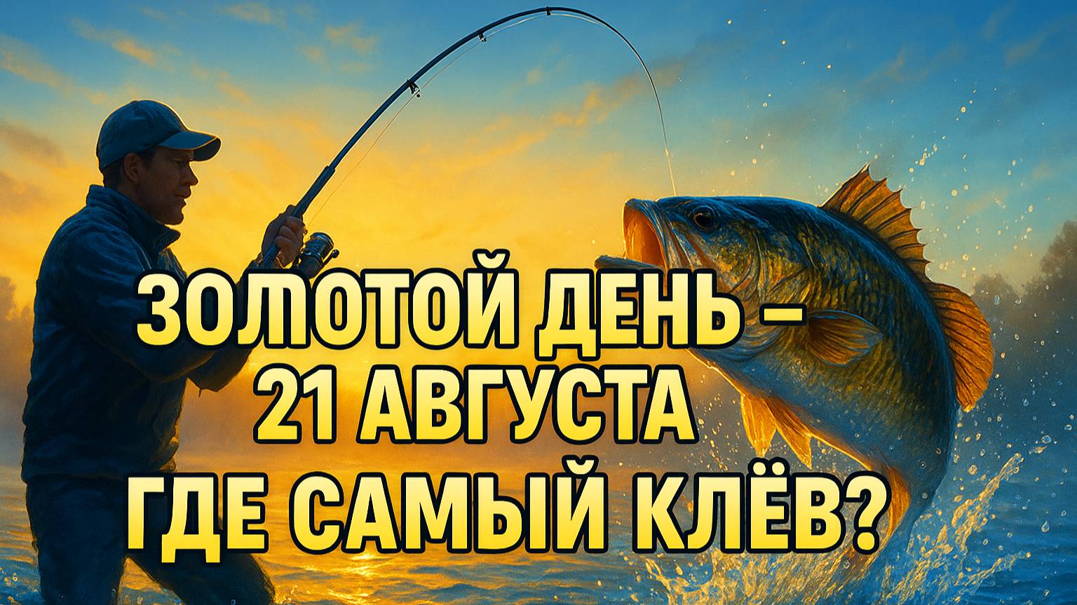 🎣 Прогноз клева рыбы на 21 августа 2025 года — где клюёт сегодня?