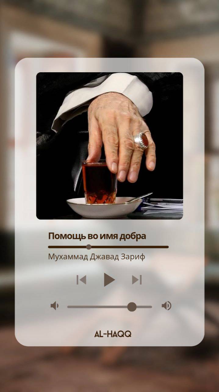 Помощь во имя добра - Джавад Зариф