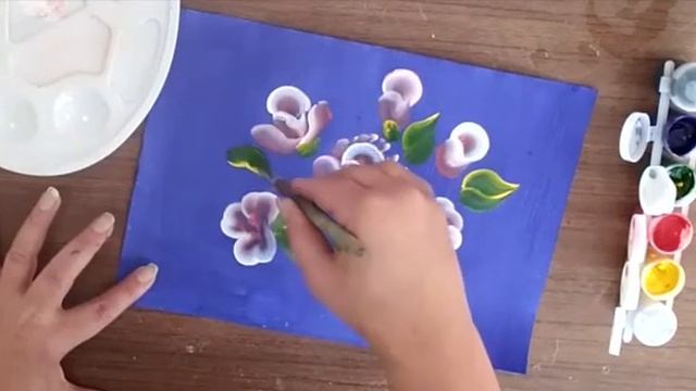 Игра цвета: рисуем техникой двойного мазка