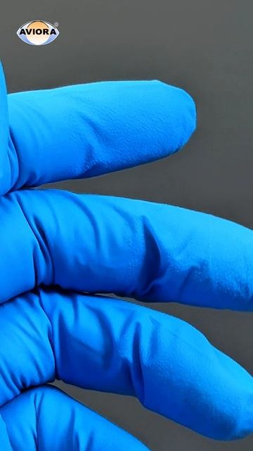 Перчатки нитриловые одноразовые AVIORA голубые, 100 шт., S-XL