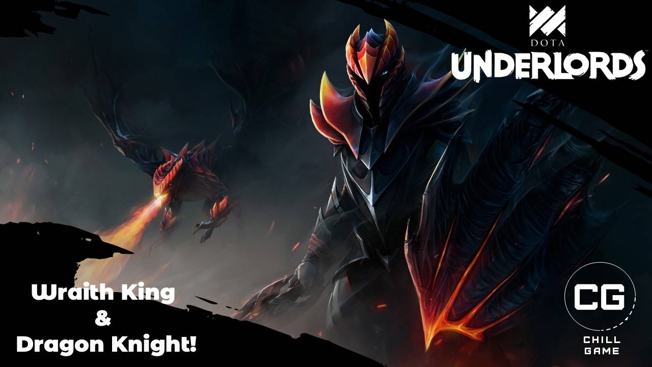 Падшие, запертые в углу карты, с пассивкой Wraith King и уроном от Dragon Knight! Dota Underlords