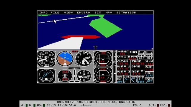 Flight Simulator II  (1987) [Atari ST]