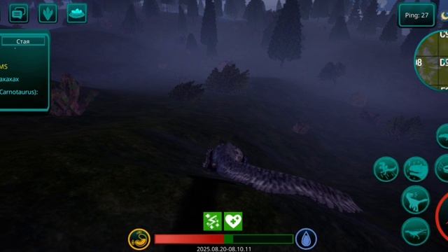 выживание за дейнониха в игре the kursed dinosaur isli