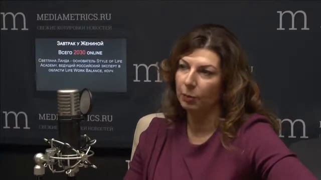 Выгорание VS осознанность. Передача "Завтрак у Жениной "со Светланой Ланда на радио "Медиаметрикс"
