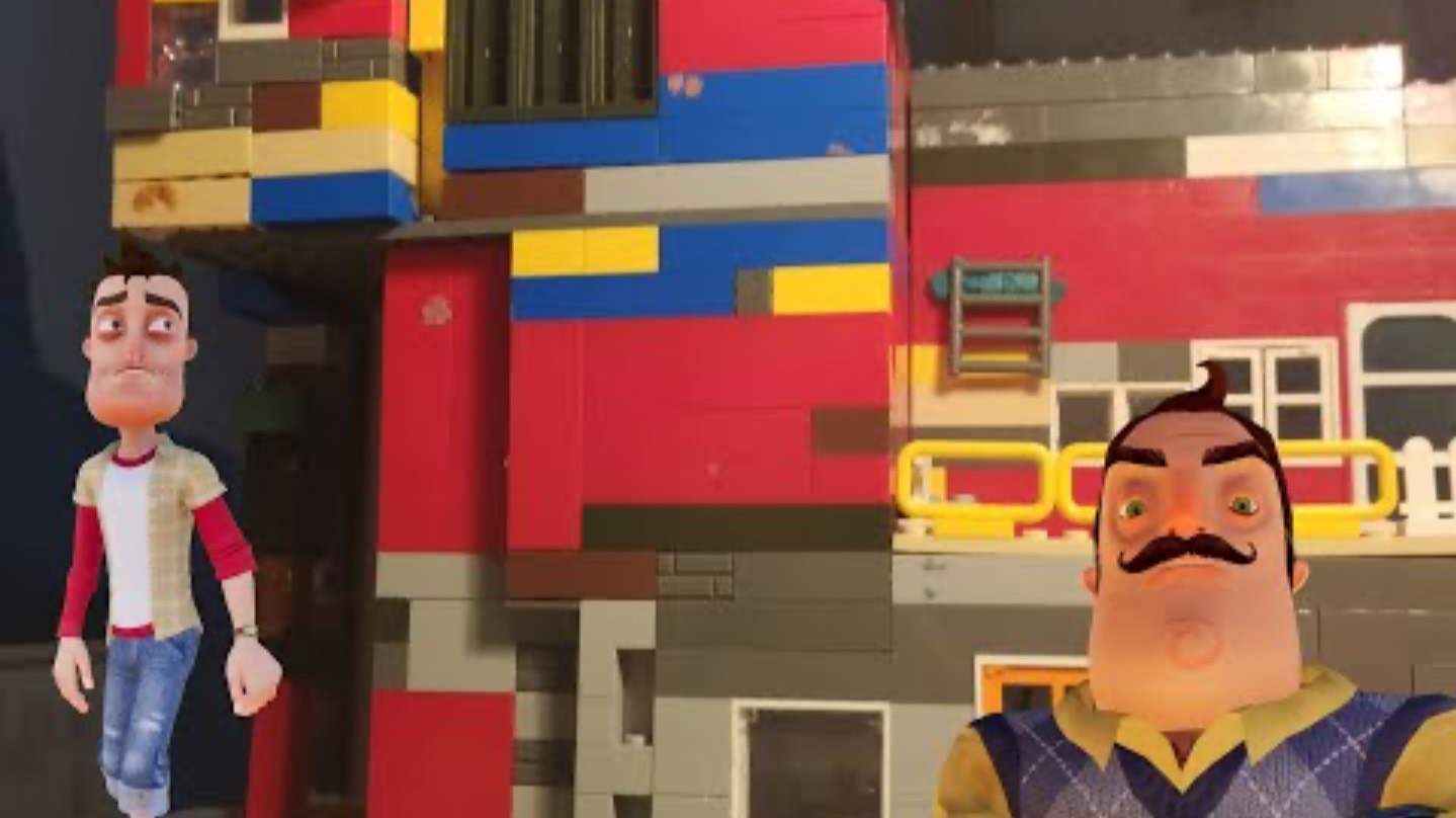 лего мультик  привет сосед 1 серия