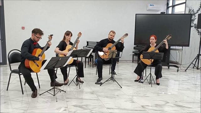 ВАЛЬС "ВОСПОМИНАНИЕ" - Александр ВИНИЦКИЙ. Гитарный джазовый квартет "КВАДРАТ".