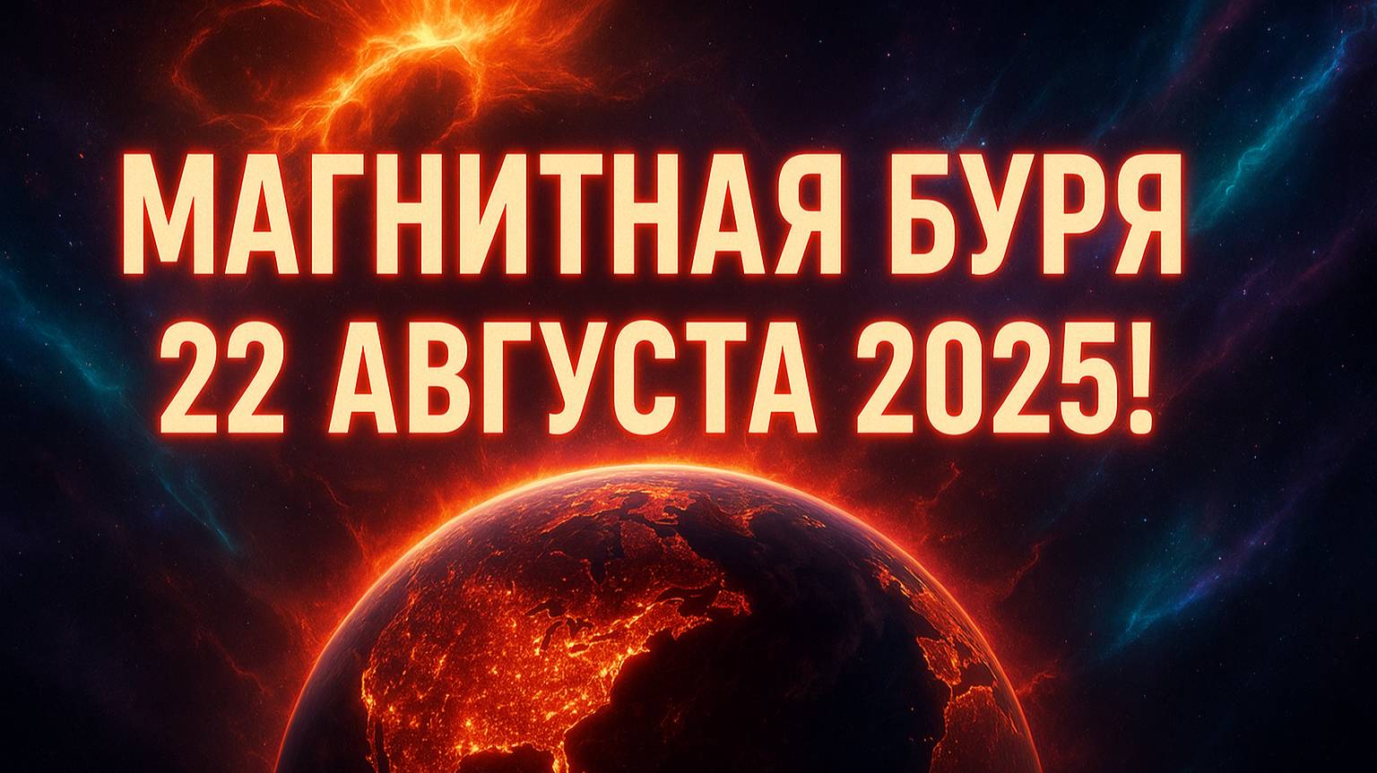 СИЛЬНЕЙШИЕ МАГНИТНЫЕ БУРИ 22 августа 2025! G3, К-индекс 7 — опасно для здоровья!