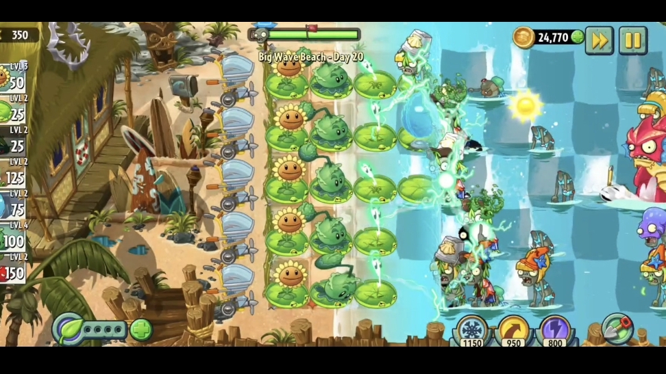 играю в plants vs zombies 2, часть 3