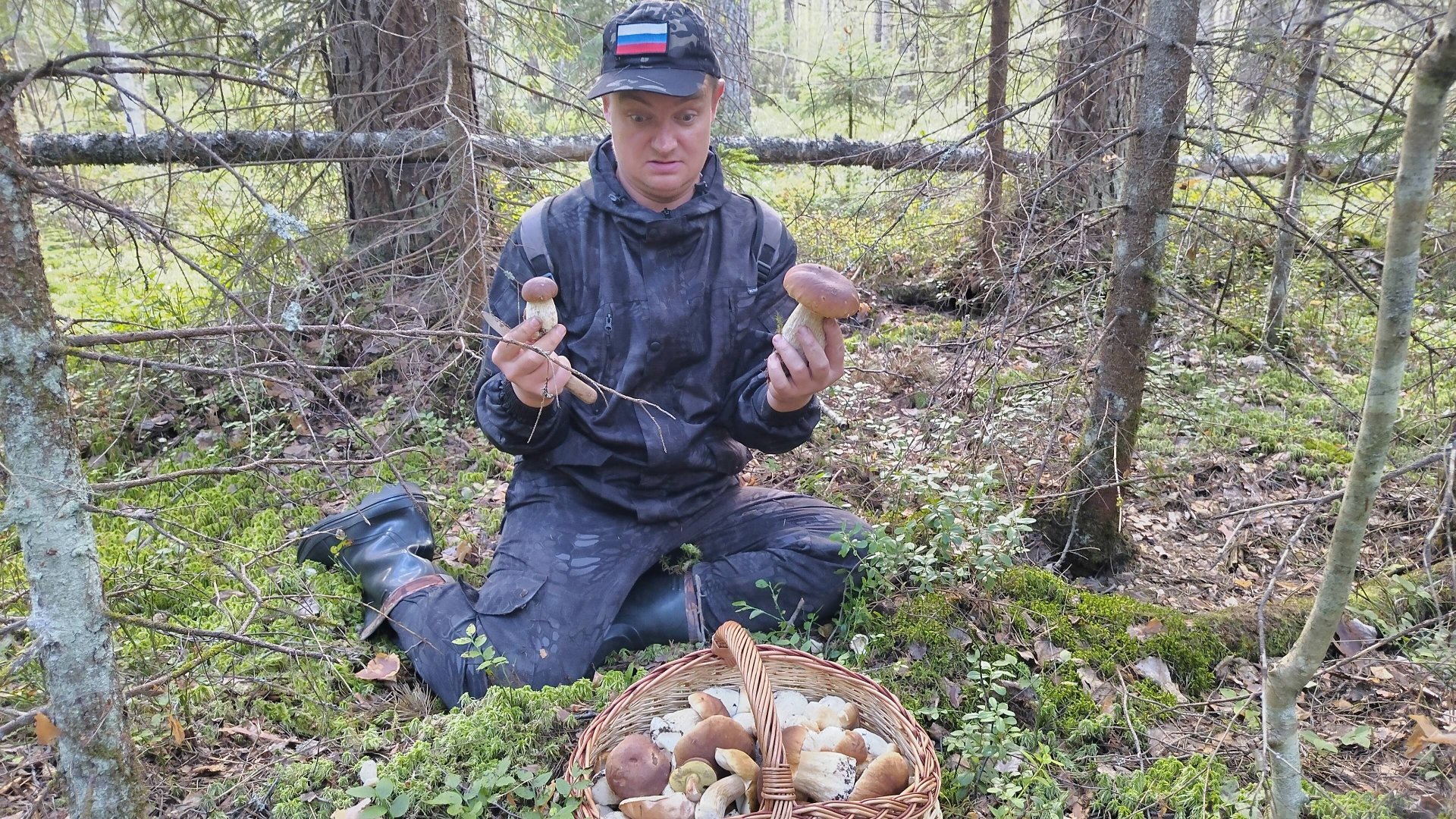 Белые грибы везде, собираем корзины за грибниками!!! 21.08.25