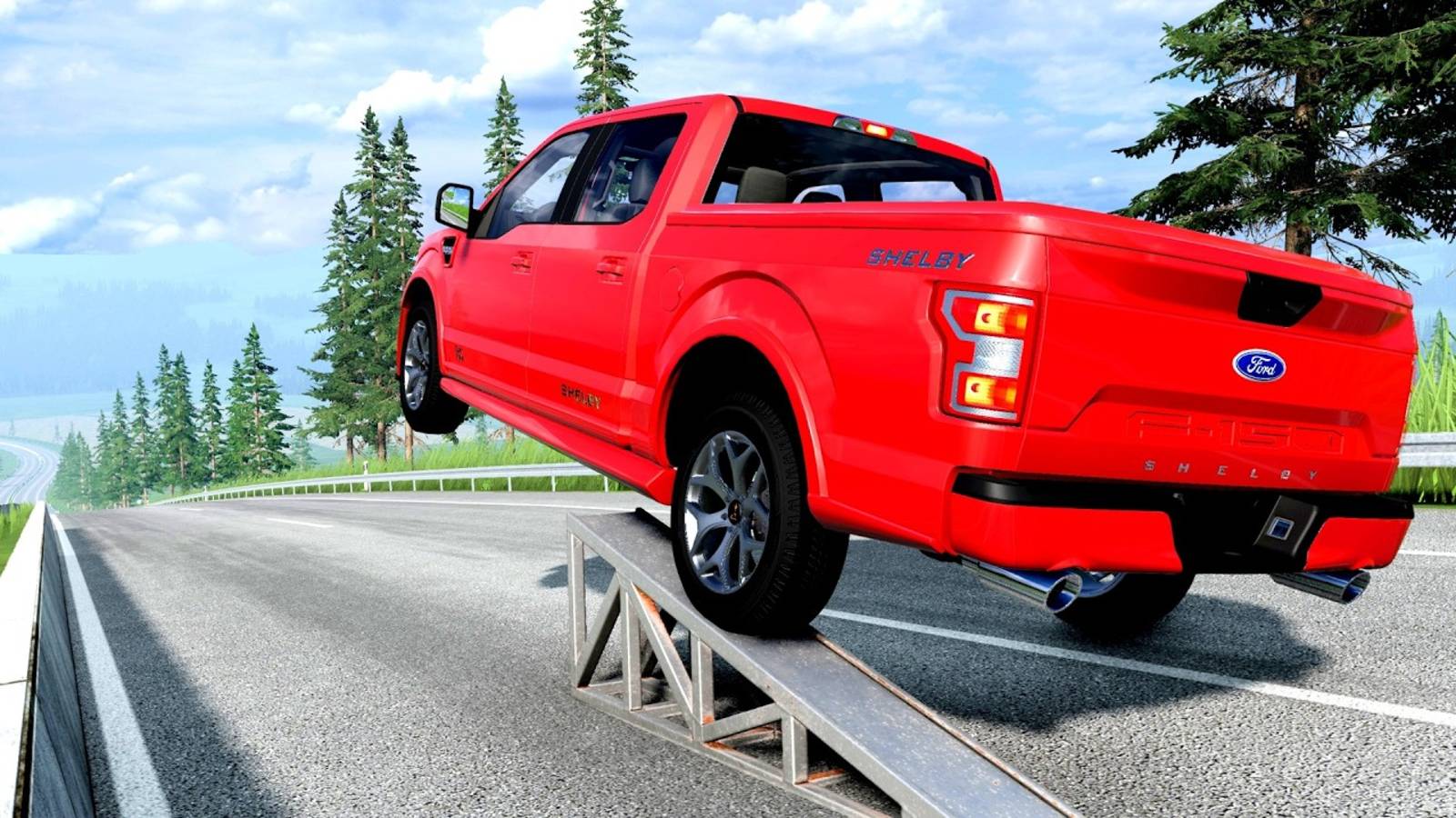 Аварии на трамплине с переворотом #80 – BeamNG Drive