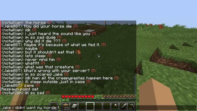 If your horse eats Rotten Flesh, he will kill you! (Minecraft Creepypasta)