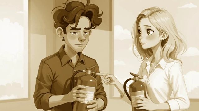 Противопожарный инструктаж в мультипликационной форме