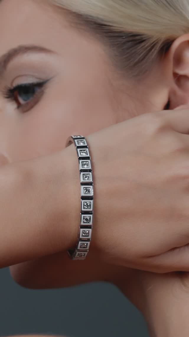 Браслет с  бриллиантами,  н.керамика