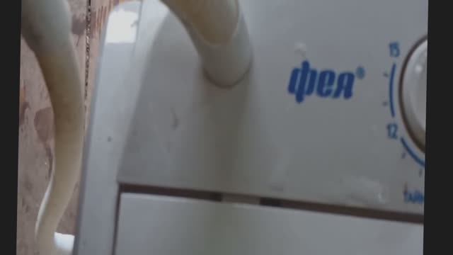 Как выглядит  моя легкая дачная  пластиковая стиральная машина ФЕЯ на 3 кг сухого белья