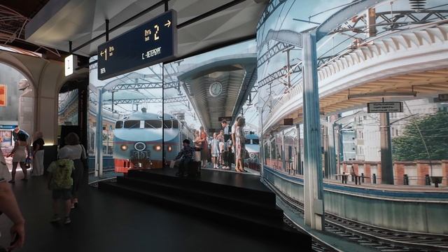 Инсталляция "Ленинградский вокзал" на форуме Москва2030