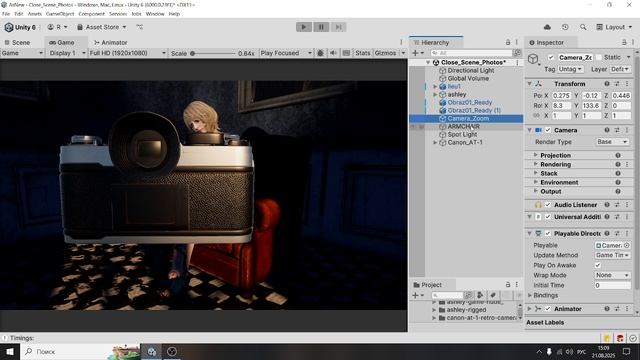 Как рендерить изображение со второй камеры в Unity?