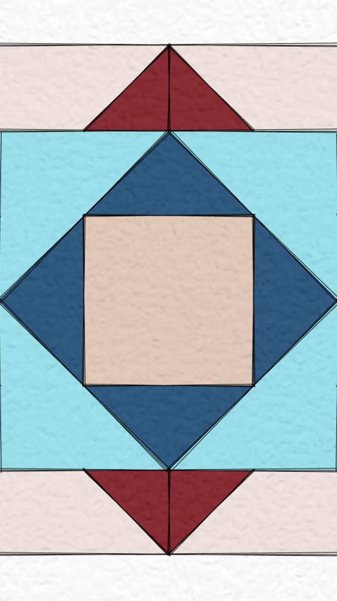 Шьем красивый лоскутный блок, который может стать отличным элементом вашего следующего проекта 🥰