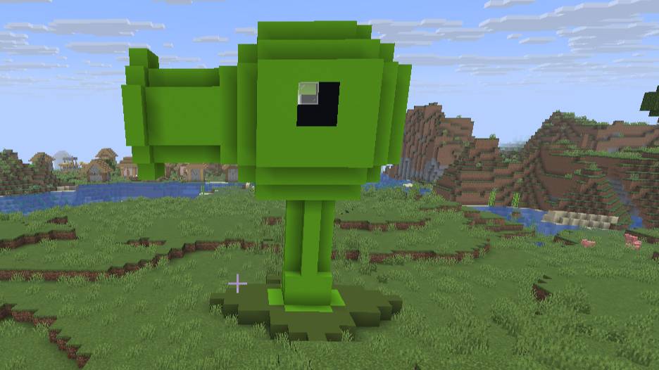 майнкрафт но я превратил горохострел в дом