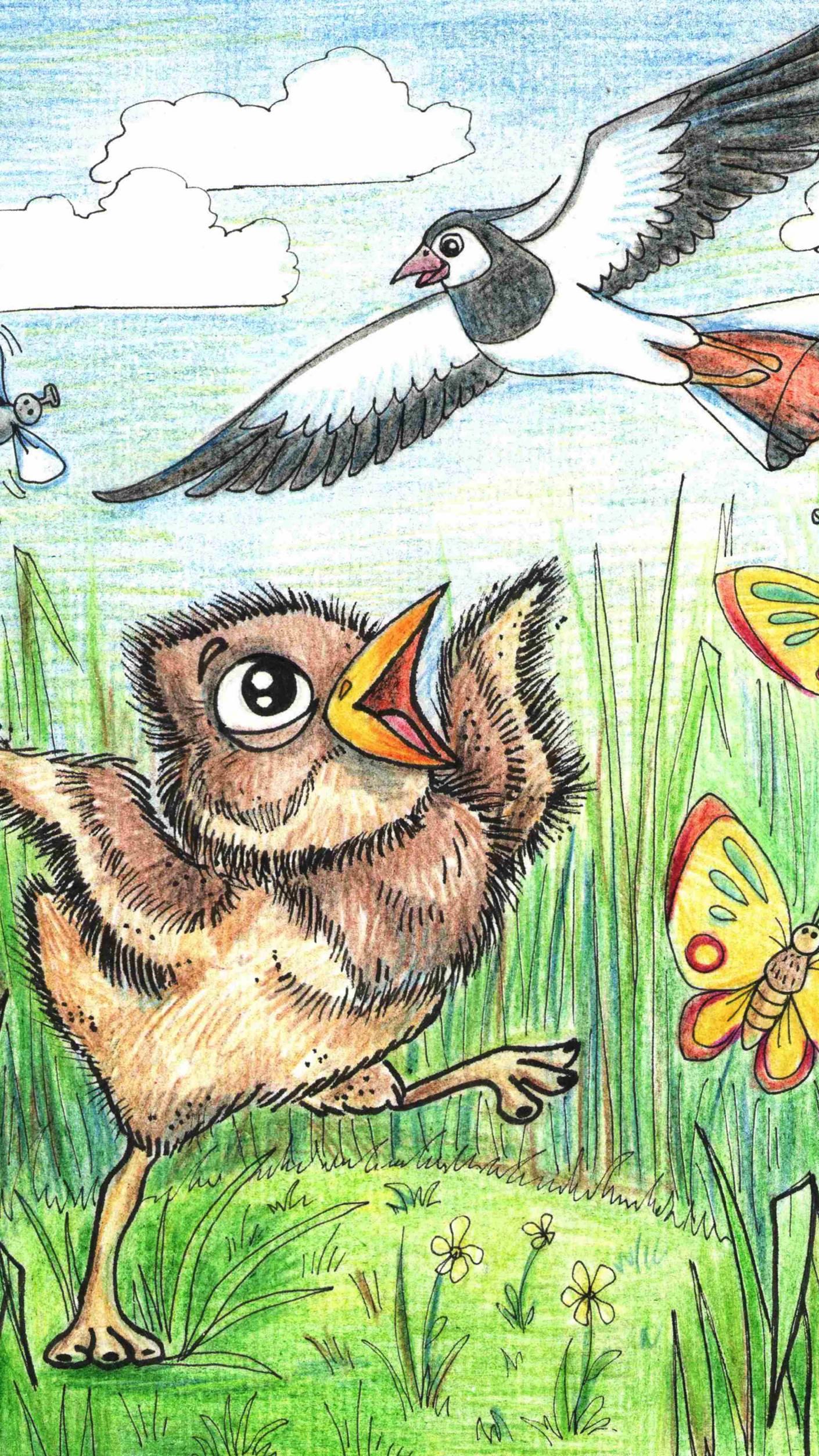 11. Чибис учится летать. Ноты для фортепиано. "Давай играть!" Сборник нот для детей