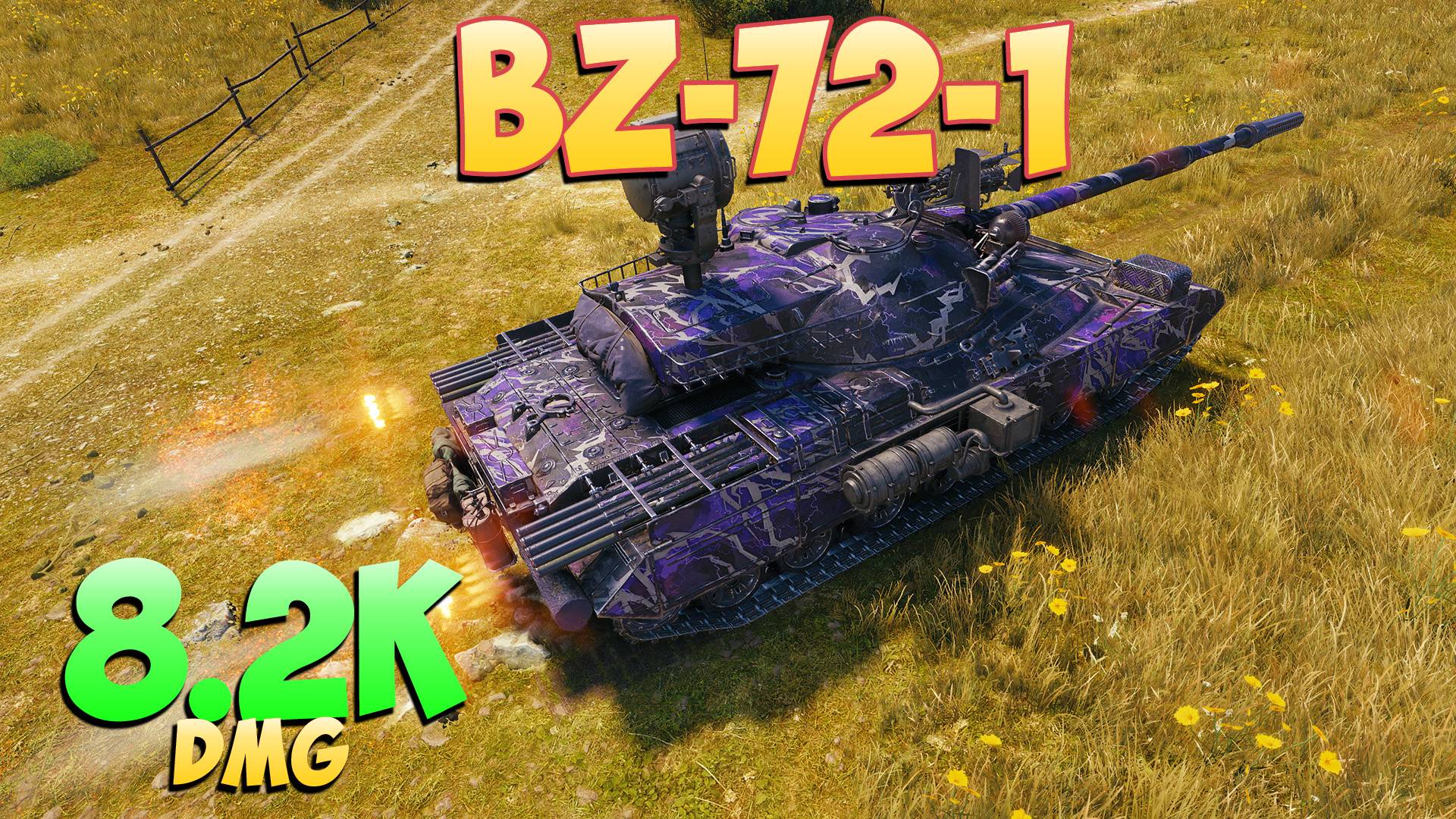 BZ-72-1 • Диковинный! - 3 Фрагов 8.2K Урона • Мир Танков