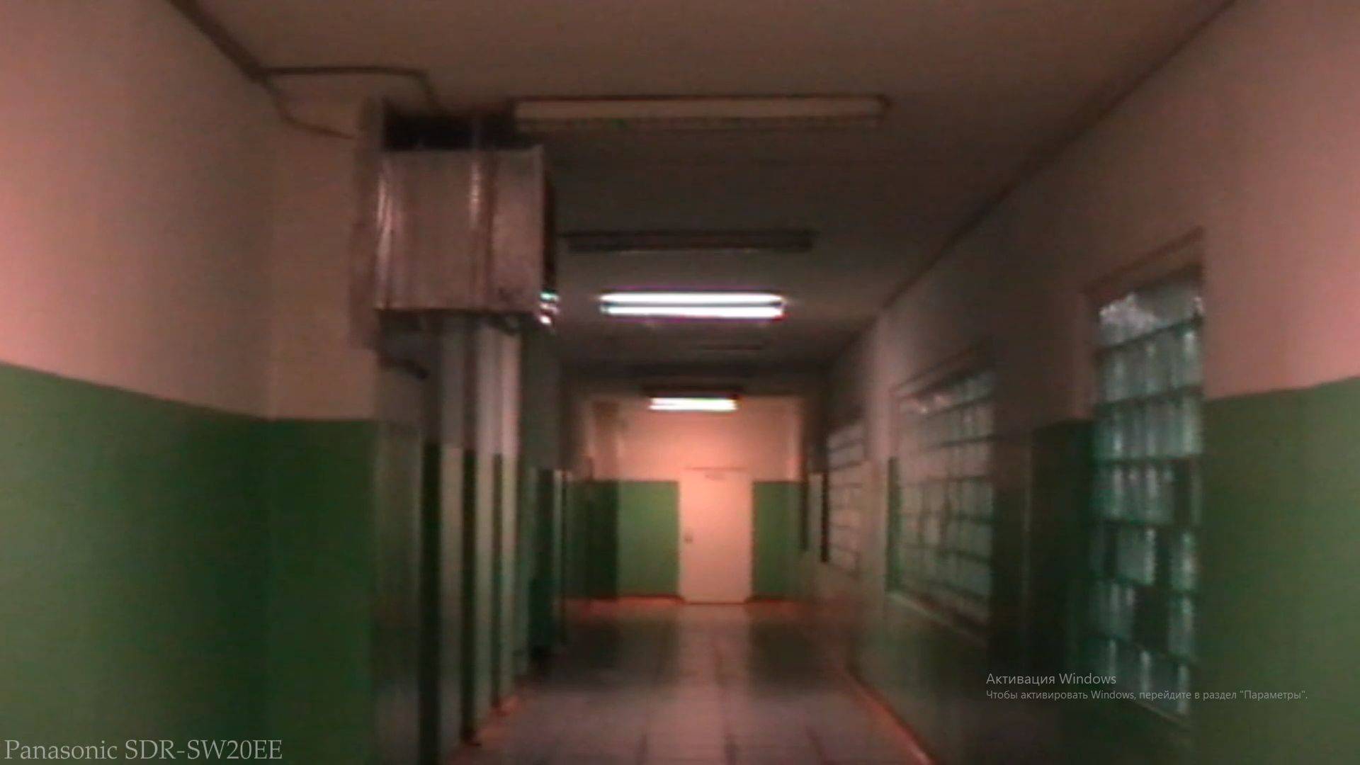 Panasonic SDR-SW20 Обзор-видео тест №6 : Пустая школа