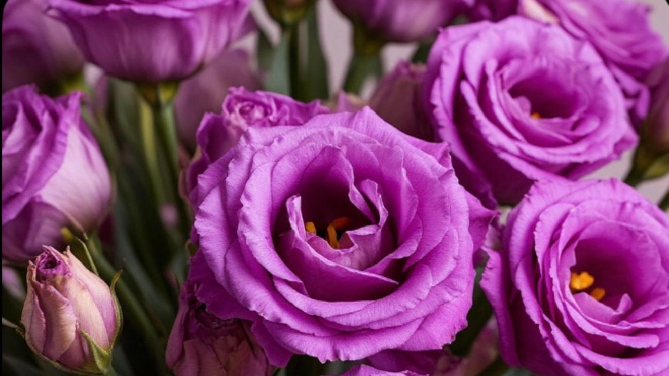 Эустома 4. Лизиантус. Зацвела.