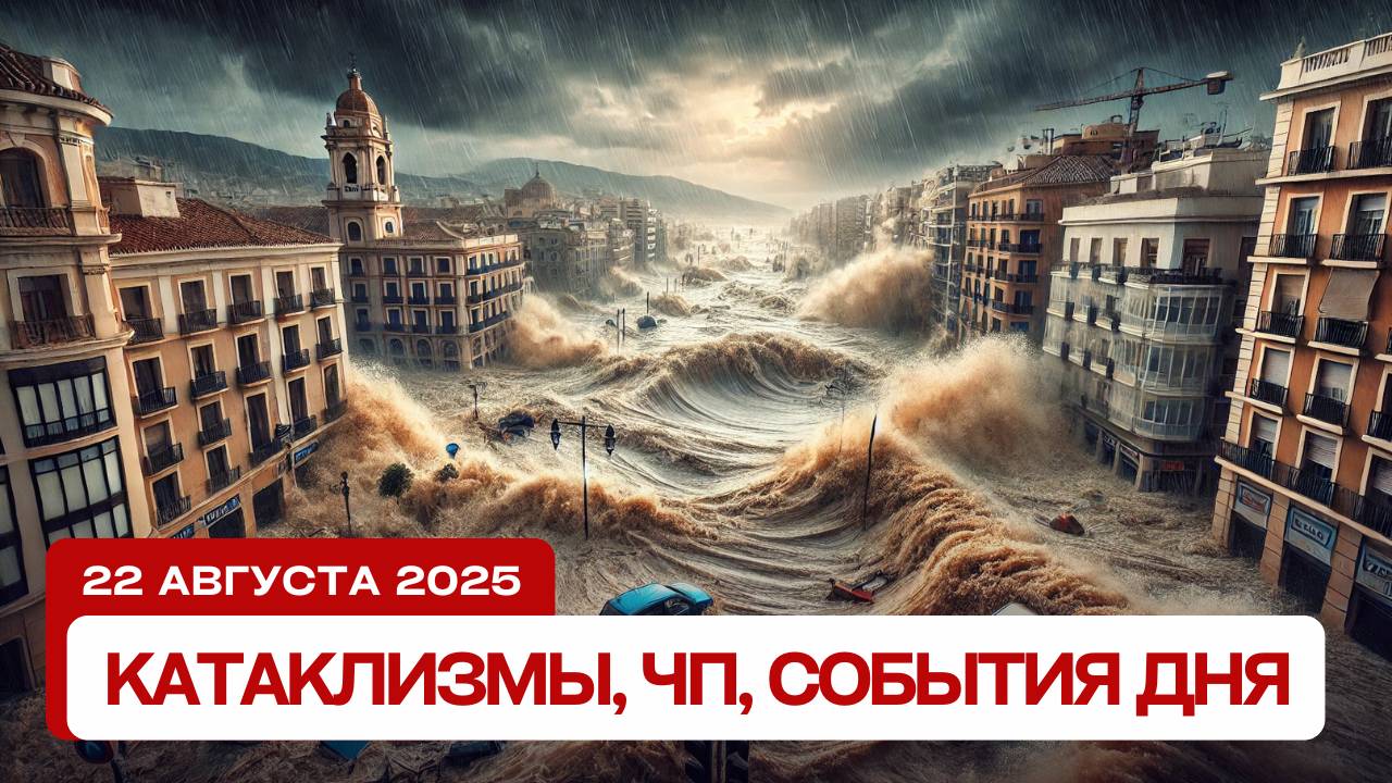 Катаклизмы 22.08.2025: Япония и Италия уходят под воду, Крым в огне, США накрыл ураган Эрин!