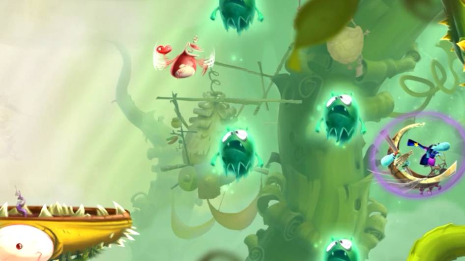 Проходим игру Rayman Legends. 4 этап эпизода Истори жабы. Гонка в воздухе