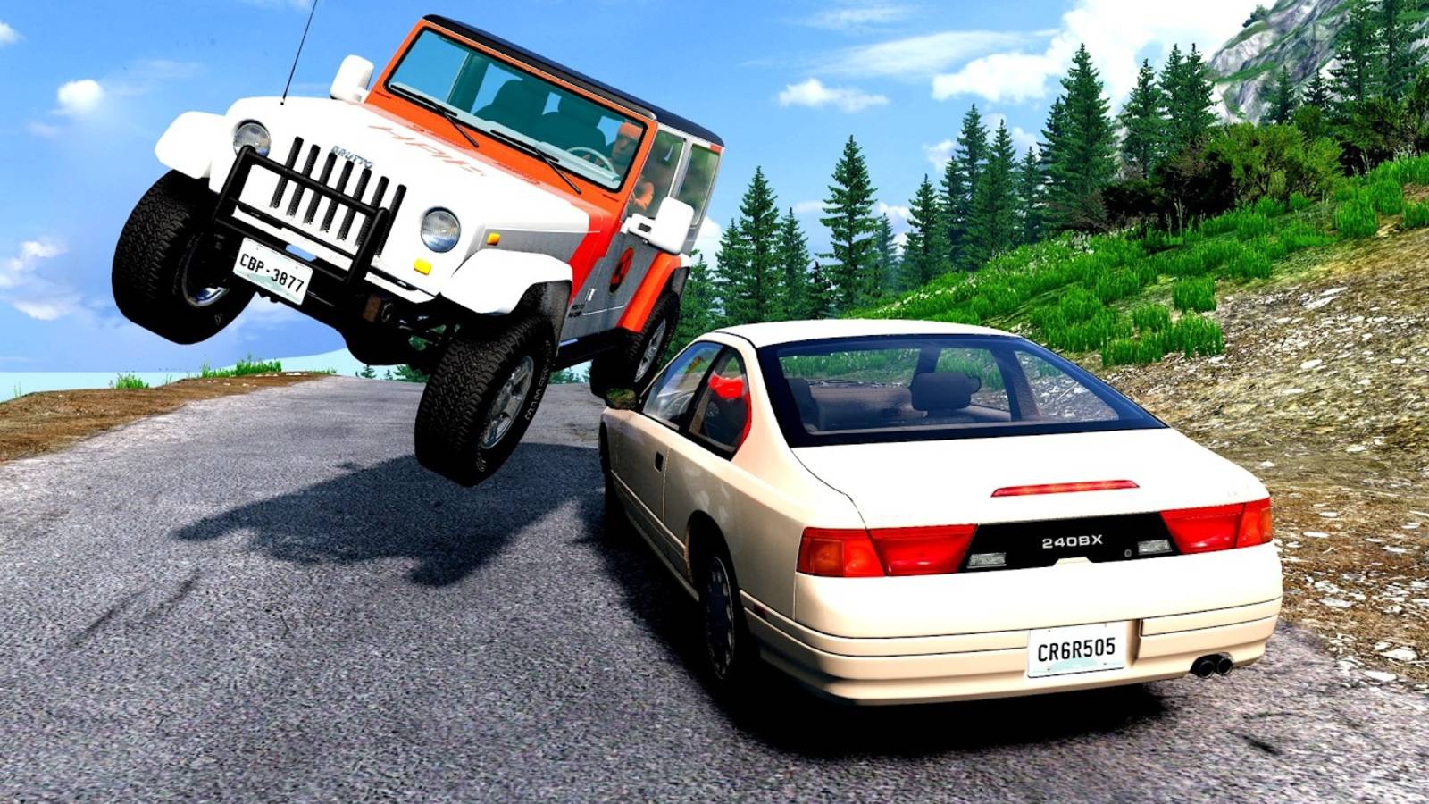 Аварии на скоростном шоссе #256 - BeamNG Drive