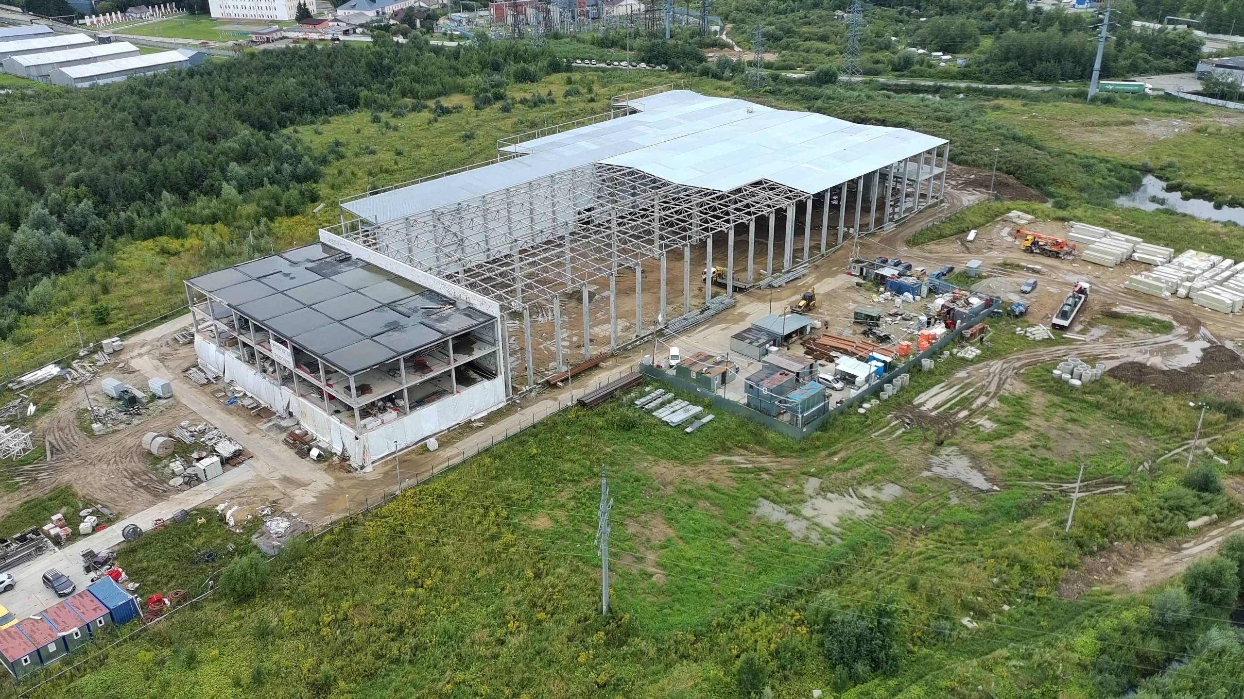 Строительство ПСК Нахабино -  Август 2025 года