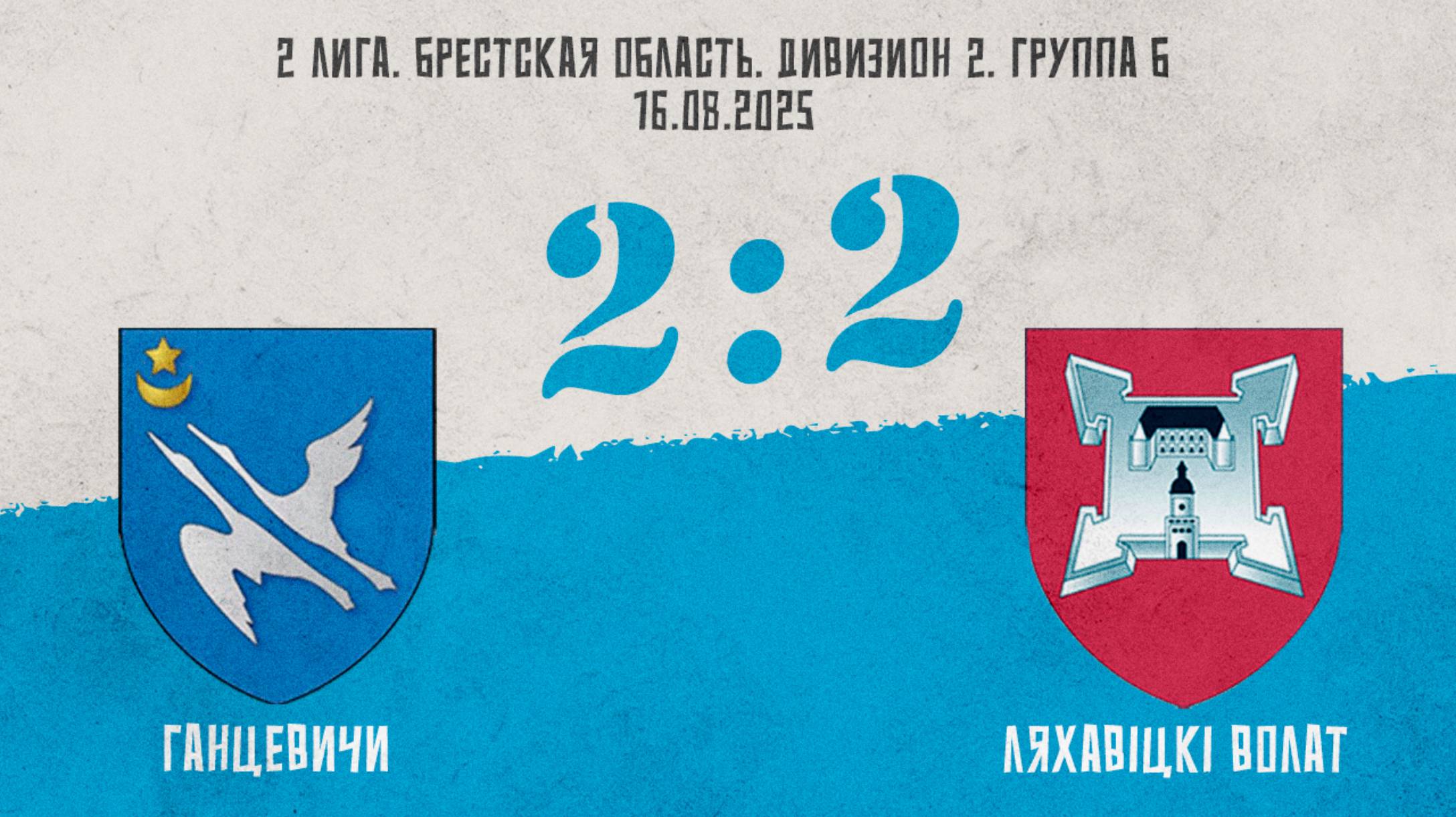 Видеообзор матча Ганцевичи - Ляхавiцкi Волат 16.08.2025