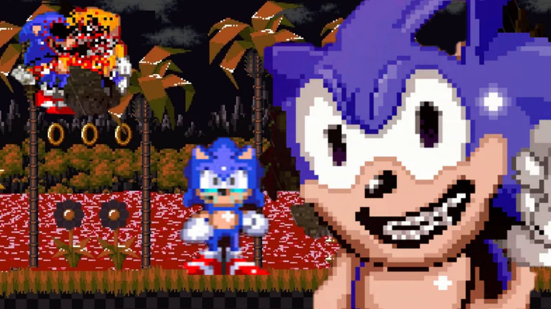 sonic exe scratch edition реальный хорор