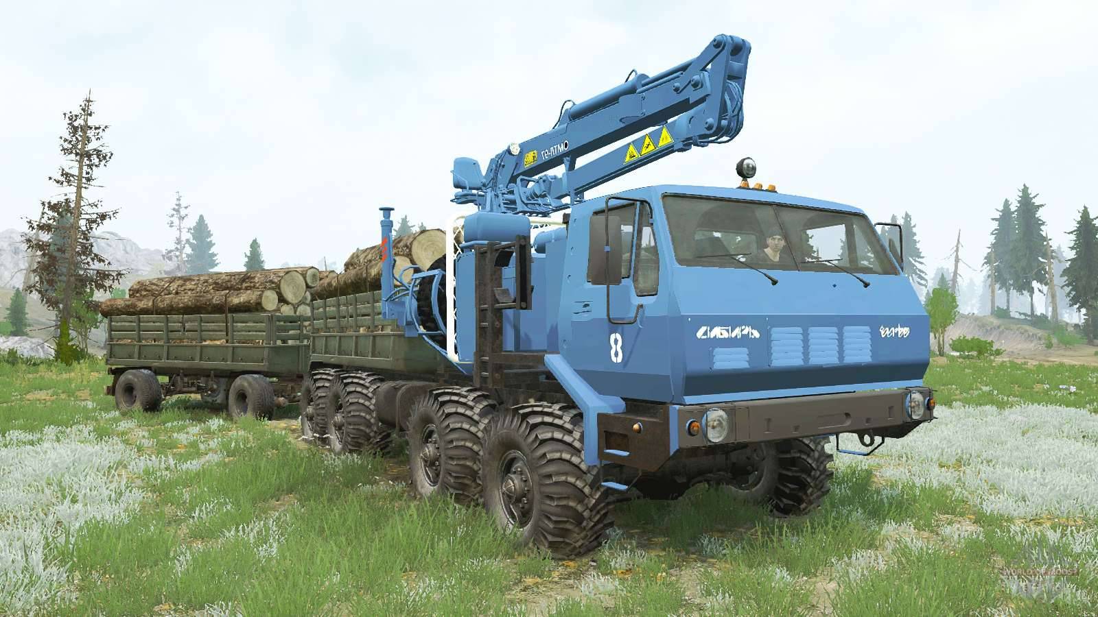 SPINTIRES: карта КАЛЫМ - 9 ( автор Н. Артамонов ) 4К