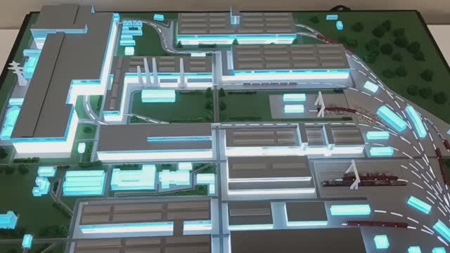 Макет территории завода