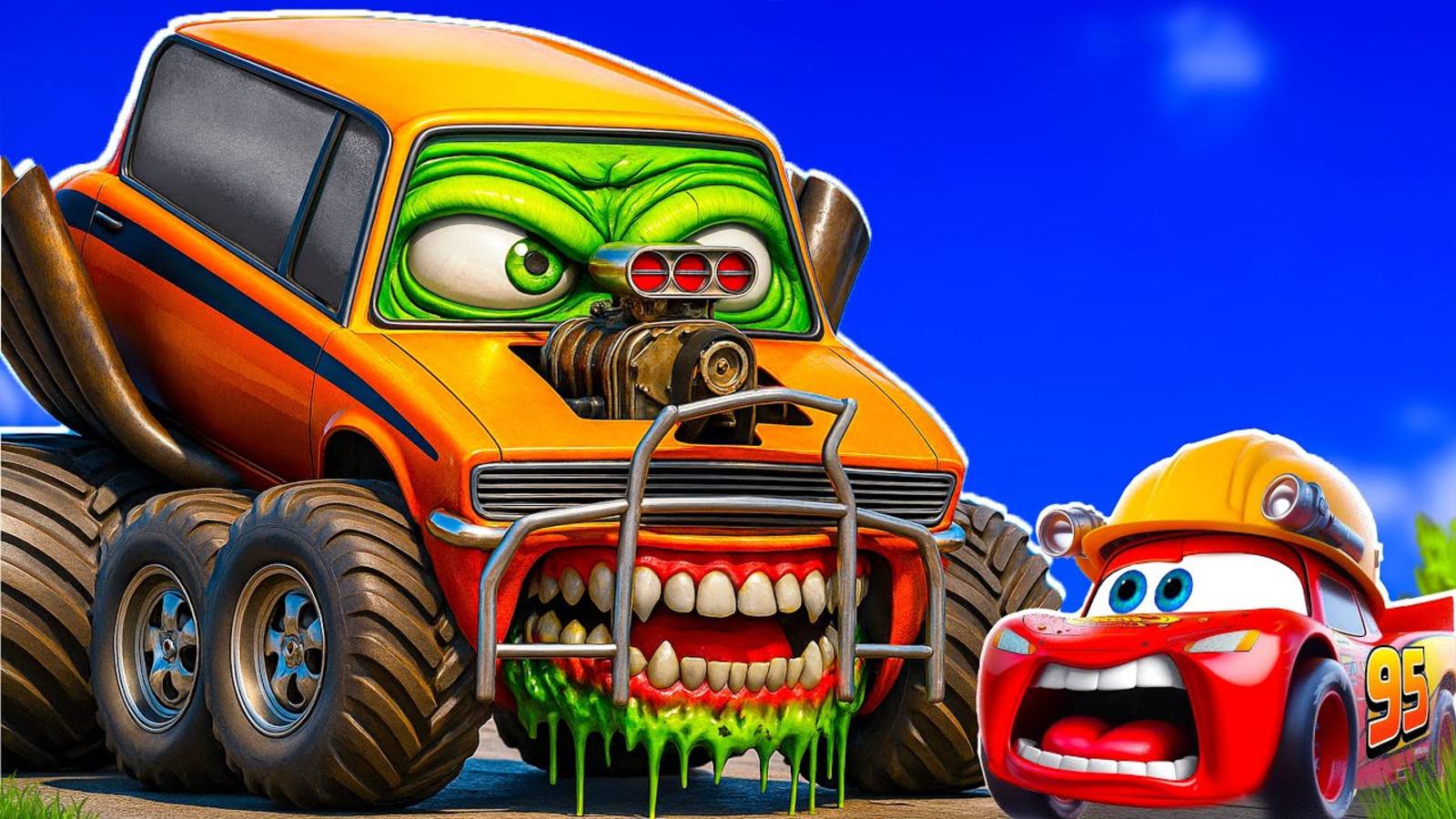 ⭐🔥МОЛНИЯ МАКВИН⭐🔥 И ЕГО ВЕРНЫЕ СУПЕРШЕРОИ ДРУЗЬЯ ПРОТИВ ЗЛОБНОГО ДЖИПА